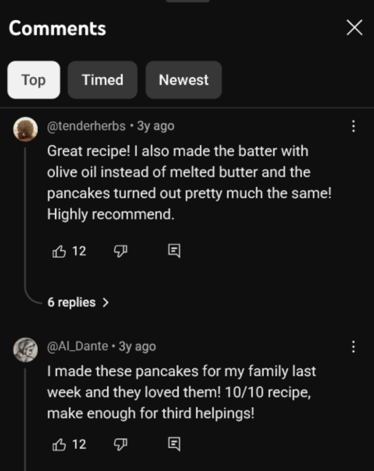 Comments Threading Live on YouTube